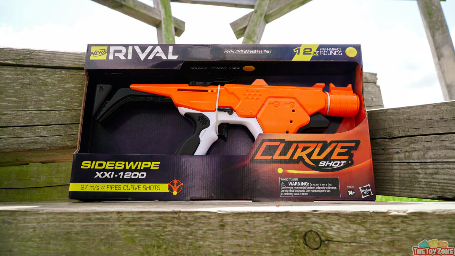 Nerf Rival Curve Shot Sideswipe XXI-1200 Blaster Review - TheToyZone