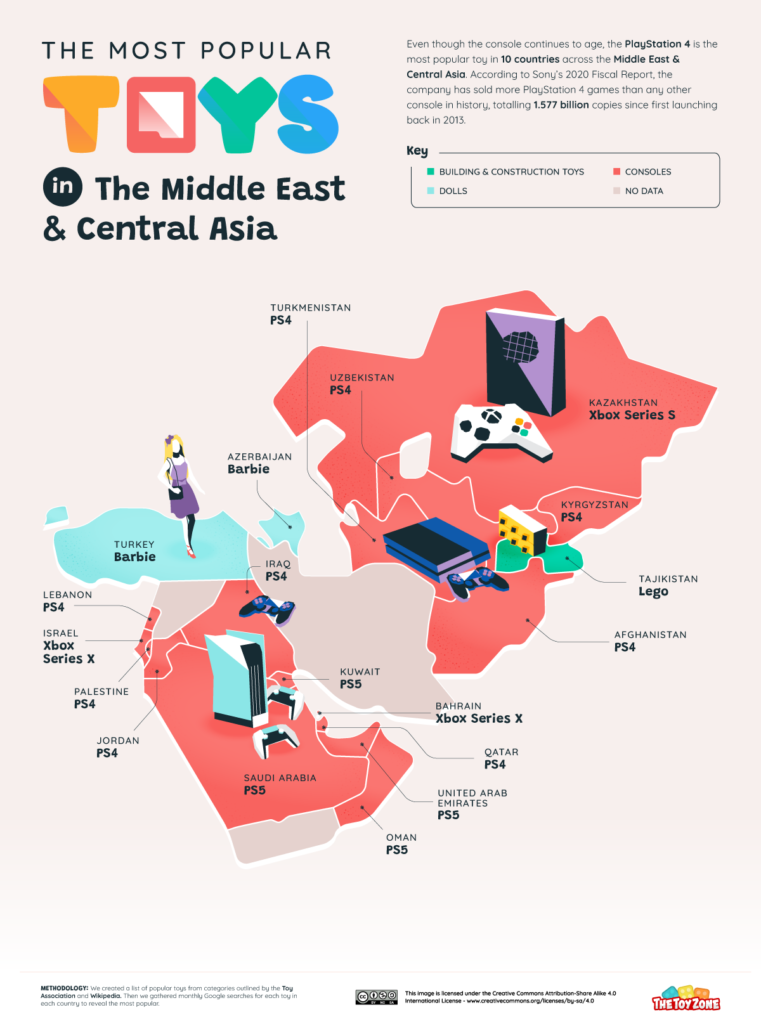 Every Country’s Favorite Toys in 2021, Mapped - TheToyZone