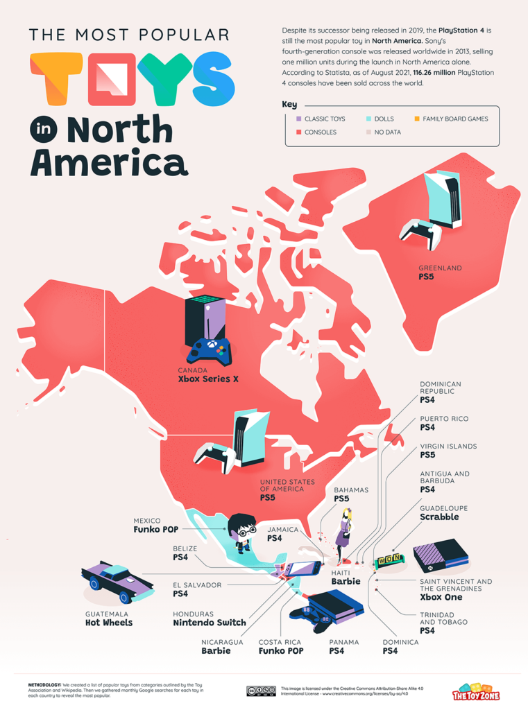 Every Country’s Favorite Toys in 2021, Mapped - TheToyZone