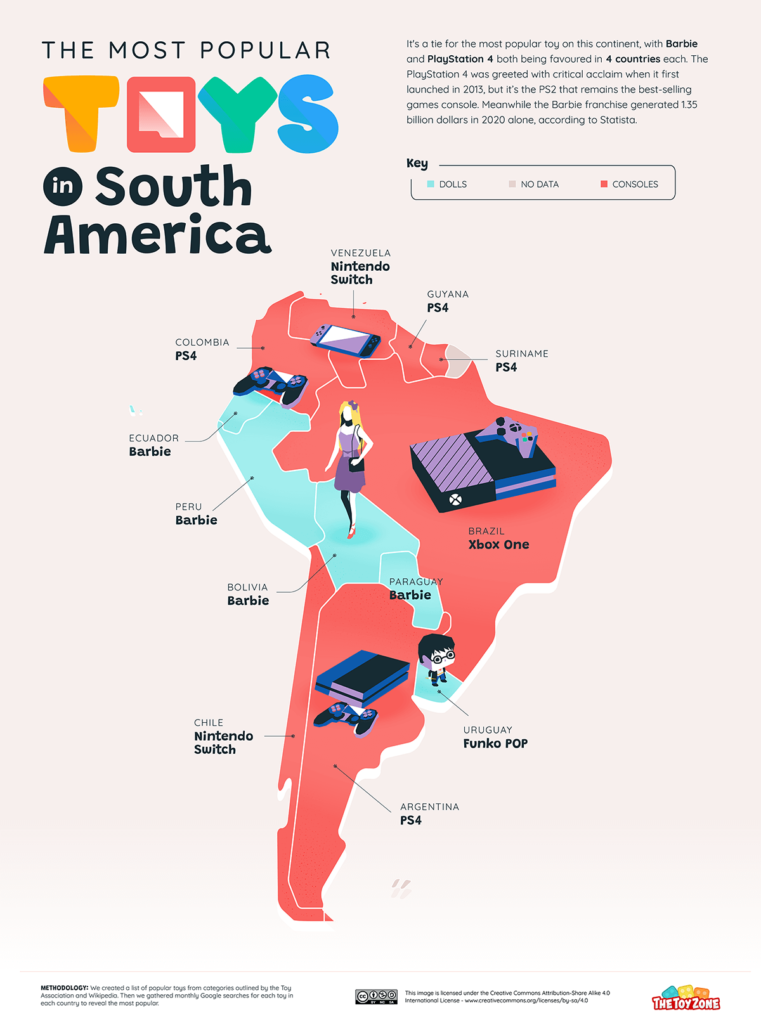 Every Country’s Favorite Toys in 2021, Mapped - TheToyZone