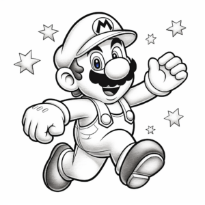 20 Awesome Super Mario Bros Coloring Pages - TheToyZone