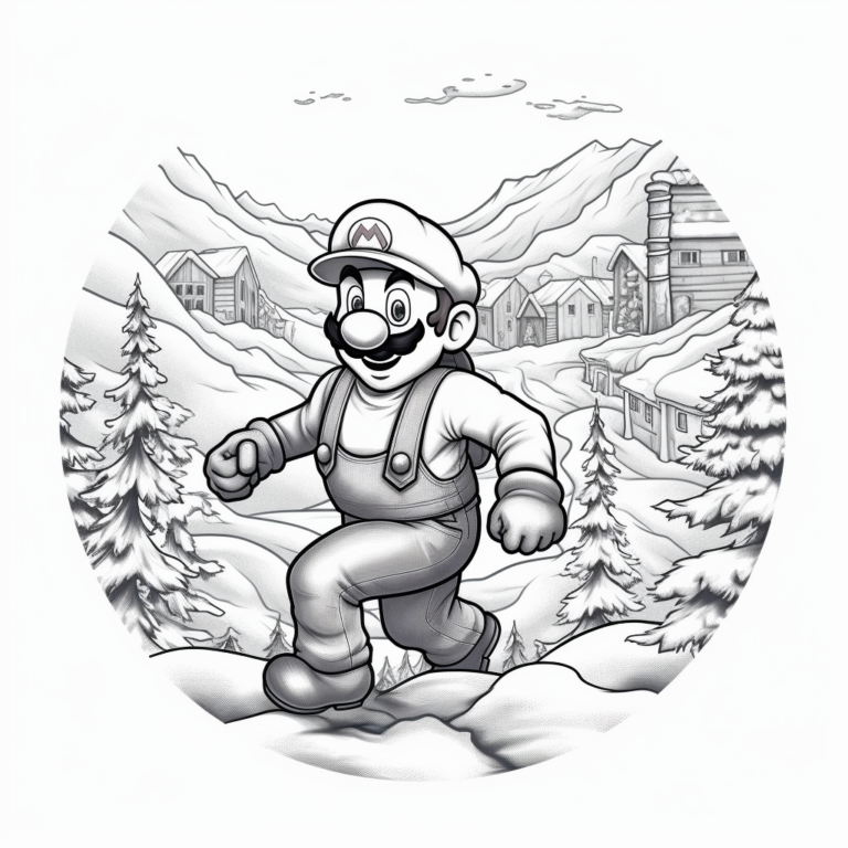 30 Awesome Super Mario Bros Coloring Pages - TheToyZone