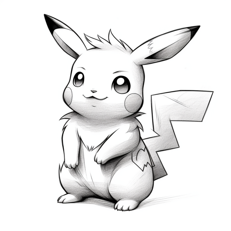 Electric Dreams: 21 Vibrant Pikachu Coloring Pages - TheToyZone
