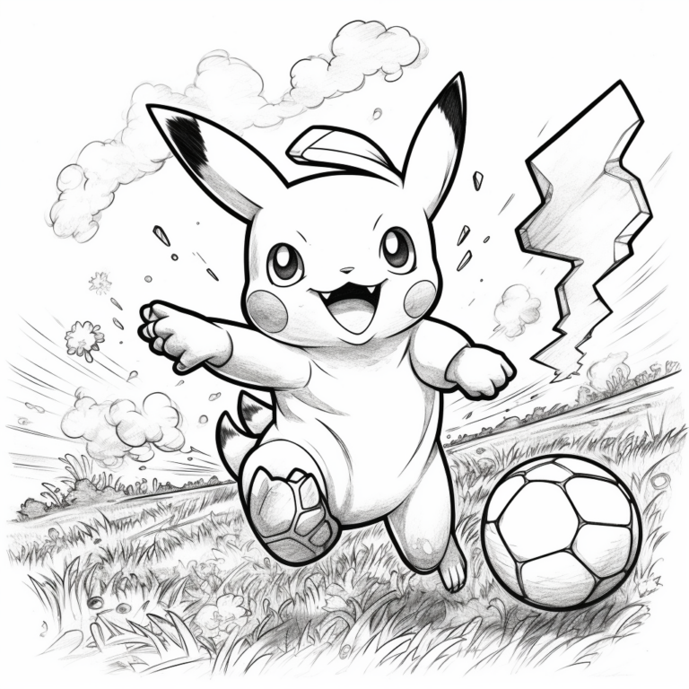 Electric Dreams: 21 Vibrant Pikachu Coloring Pages - TheToyZone