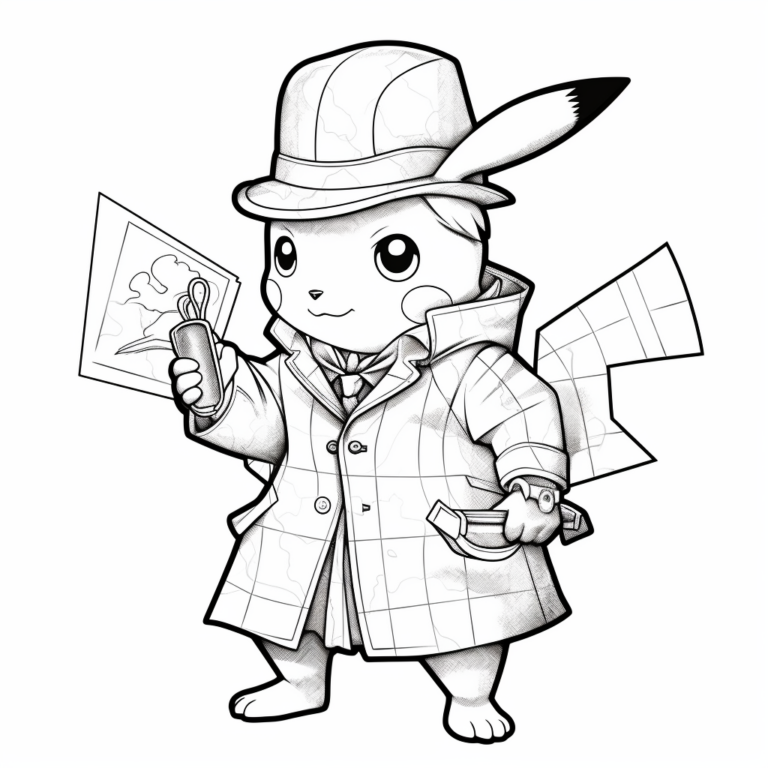 Electric Dreams: 21 Vibrant Pikachu Coloring Pages - TheToyZone