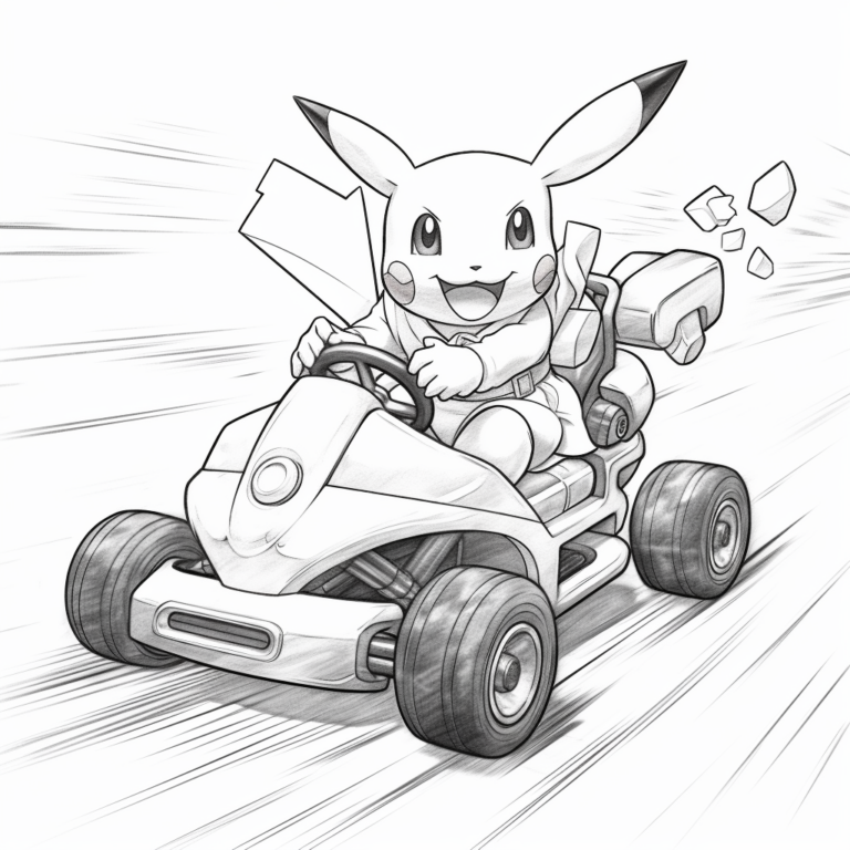 Electric Dreams: 21 Vibrant Pikachu Coloring Pages - TheToyZone