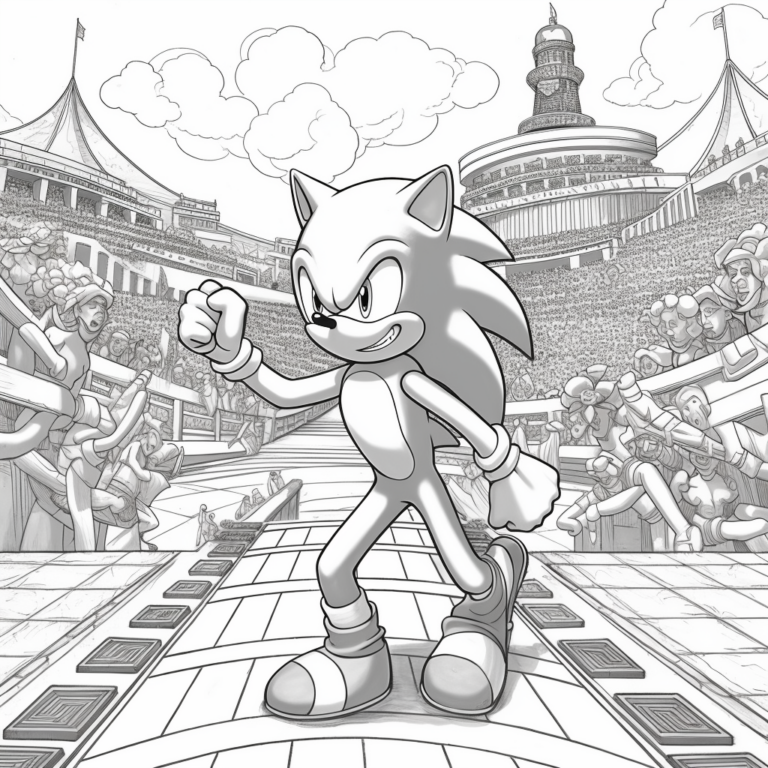 Speed into Adventure: 28 Sonic the Hedgehog Coloring Pages - TheToyZone