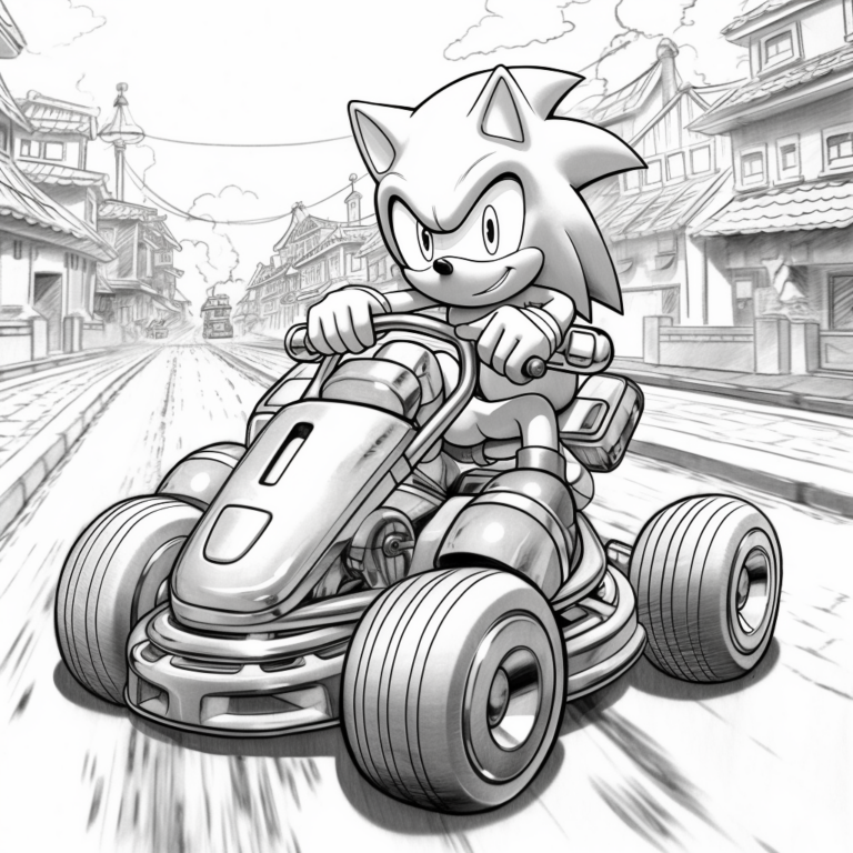 Speed into Adventure: 21 Sonic the Hedgehog Coloring Pages - TheToyZone