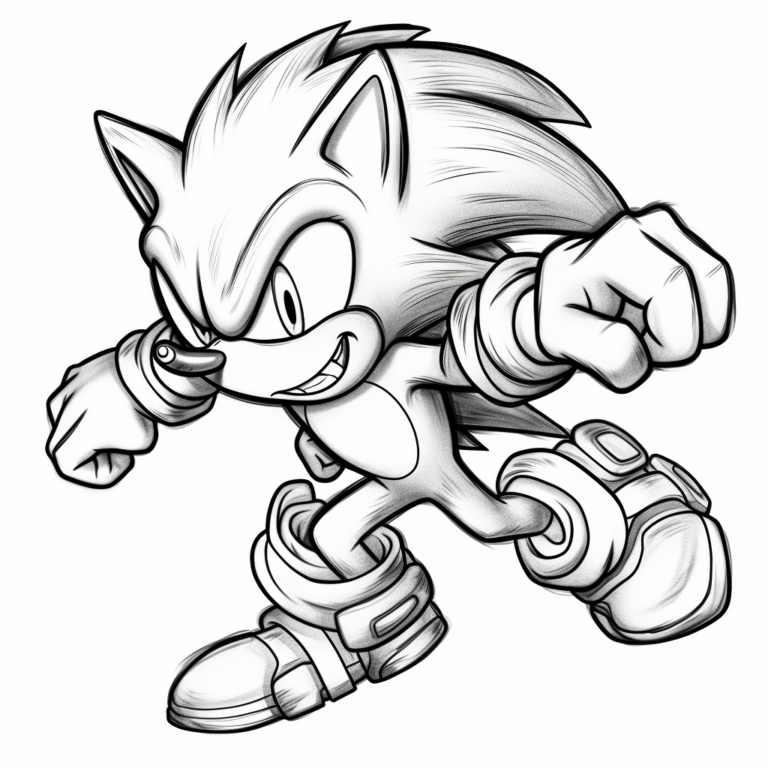 Speed into Adventure: 21 Sonic the Hedgehog Coloring Pages - TheToyZone