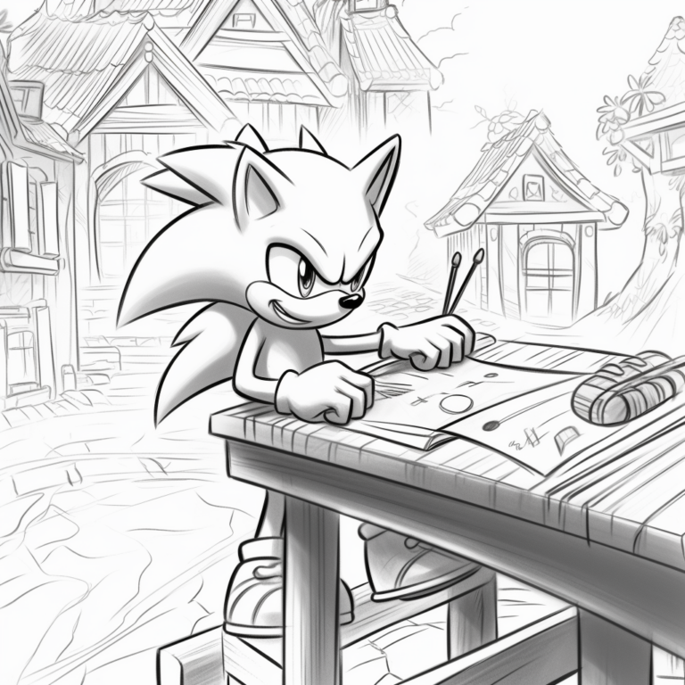 Speed into Adventure: 21 Sonic the Hedgehog Coloring Pages - TheToyZone