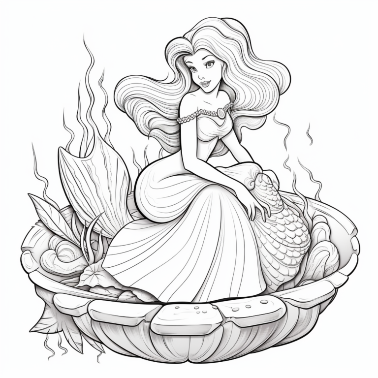 17 The Little Mermaid Coloring Pages for Princess Ariel Fans - TheToyZone