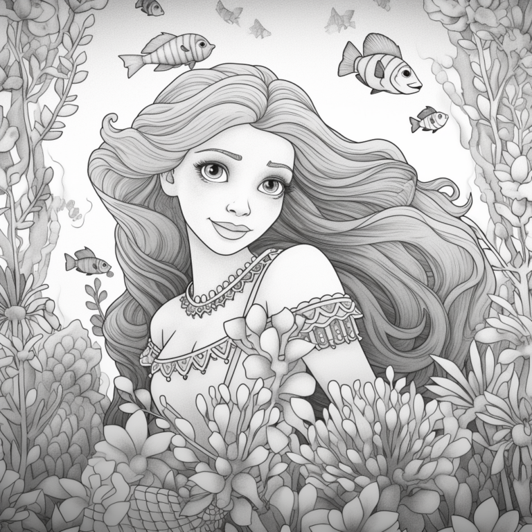 17 The Little Mermaid Coloring Pages for Princess Ariel Fans - TheToyZone