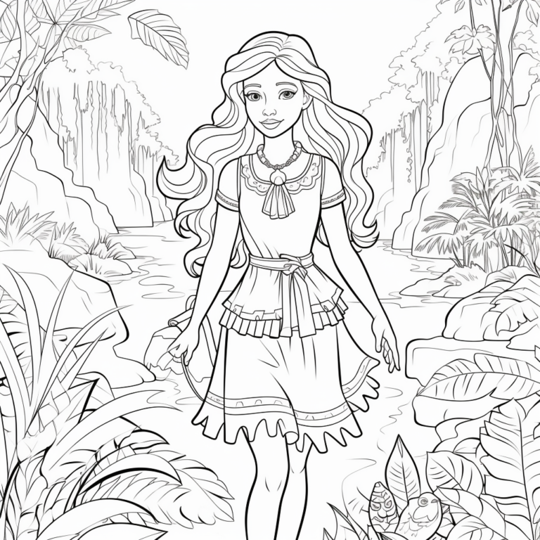 Free Printable Barbie Coloring Pages - TheToyZone