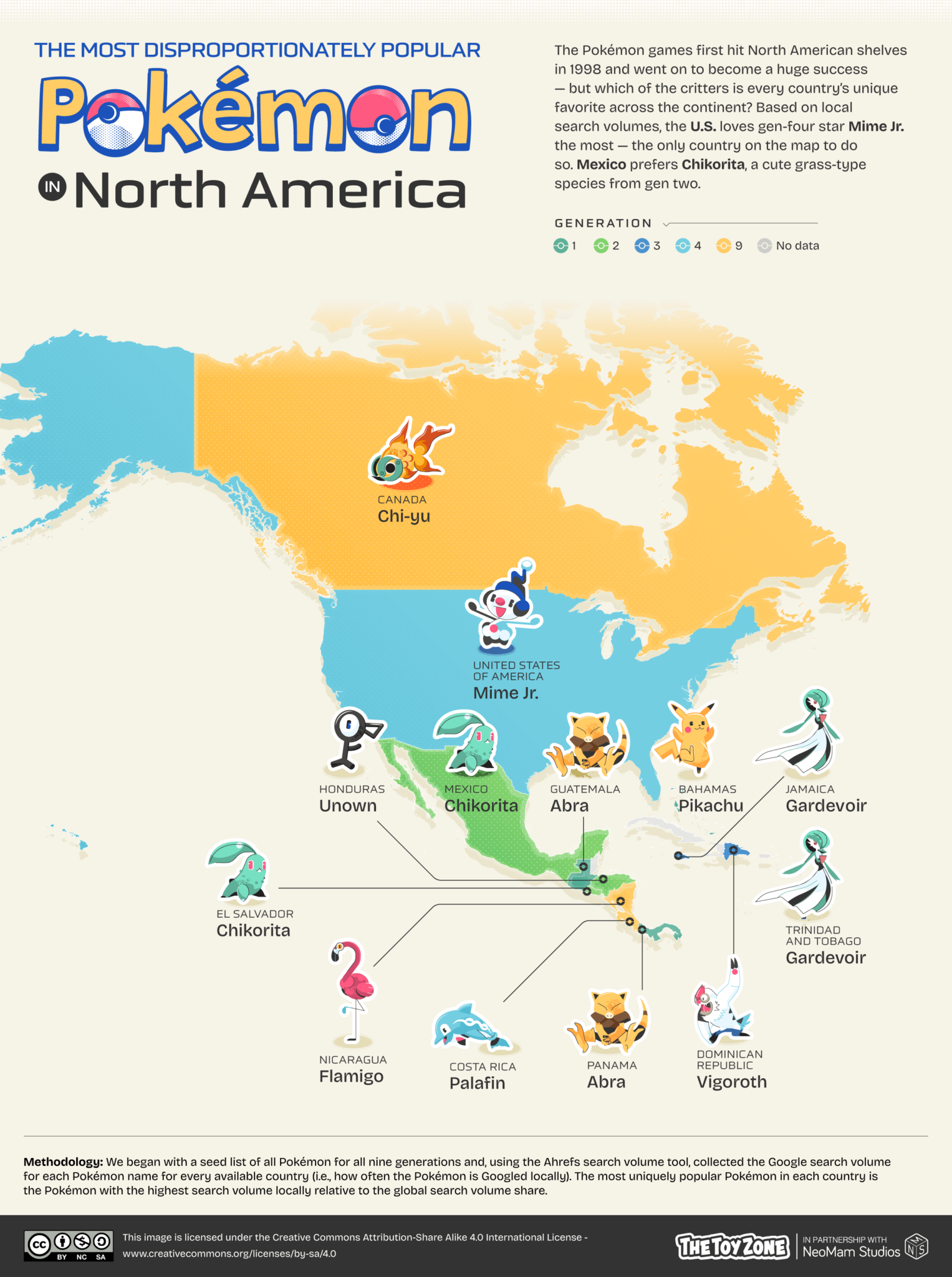 Every Country's Most Popular Pokémon