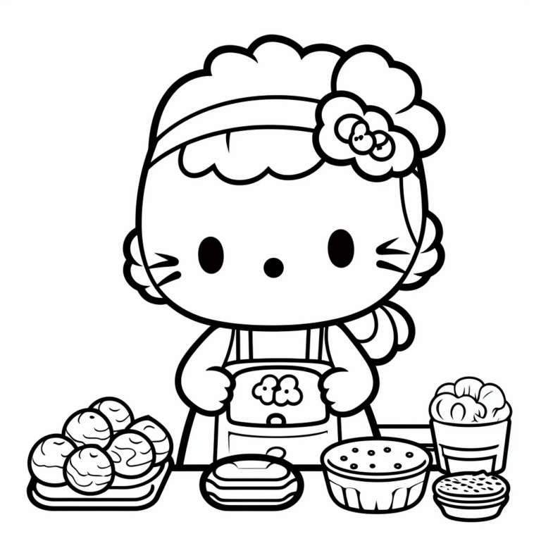 16 Free Printable Hello Kitty Coloring Pages - TheToyZone