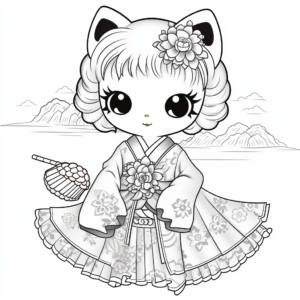 16 Free Printable Hello Kitty Coloring Pages - TheToyZone