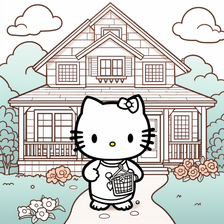 16 Free Printable Hello Kitty Coloring Pages - TheToyZone