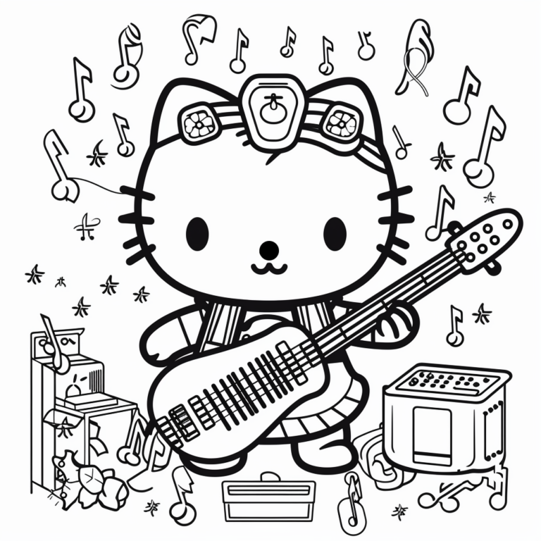 16 Free Printable Hello Kitty Coloring Pages - TheToyZone