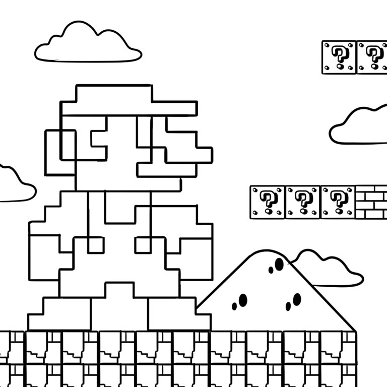 18 Awesome Super Mario Bros Coloring Pages - TheToyZone