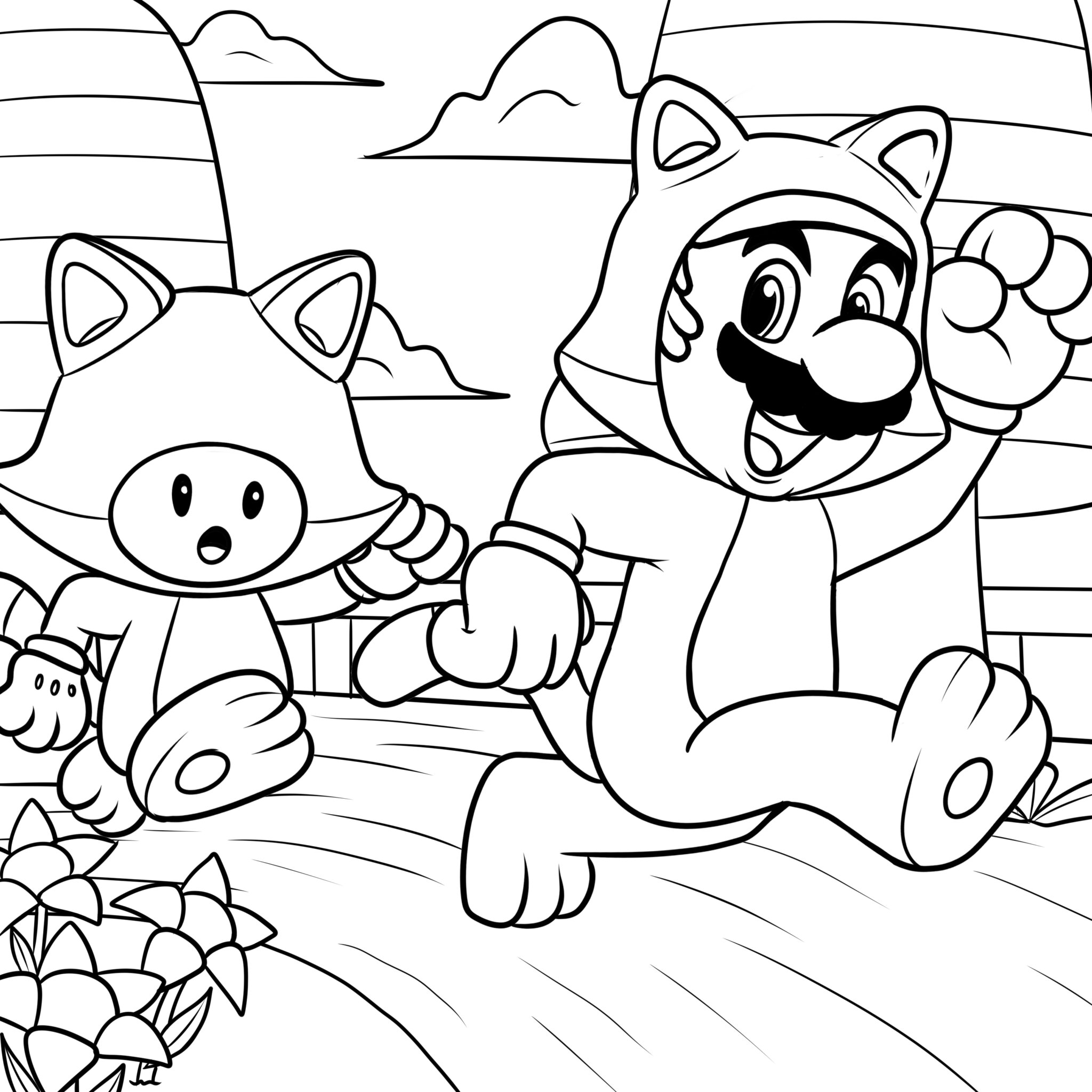 18 Awesome Super Mario Bros Coloring Pages - TheToyZone