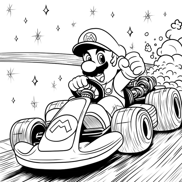18 Awesome Super Mario Bros Coloring Pages - TheToyZone