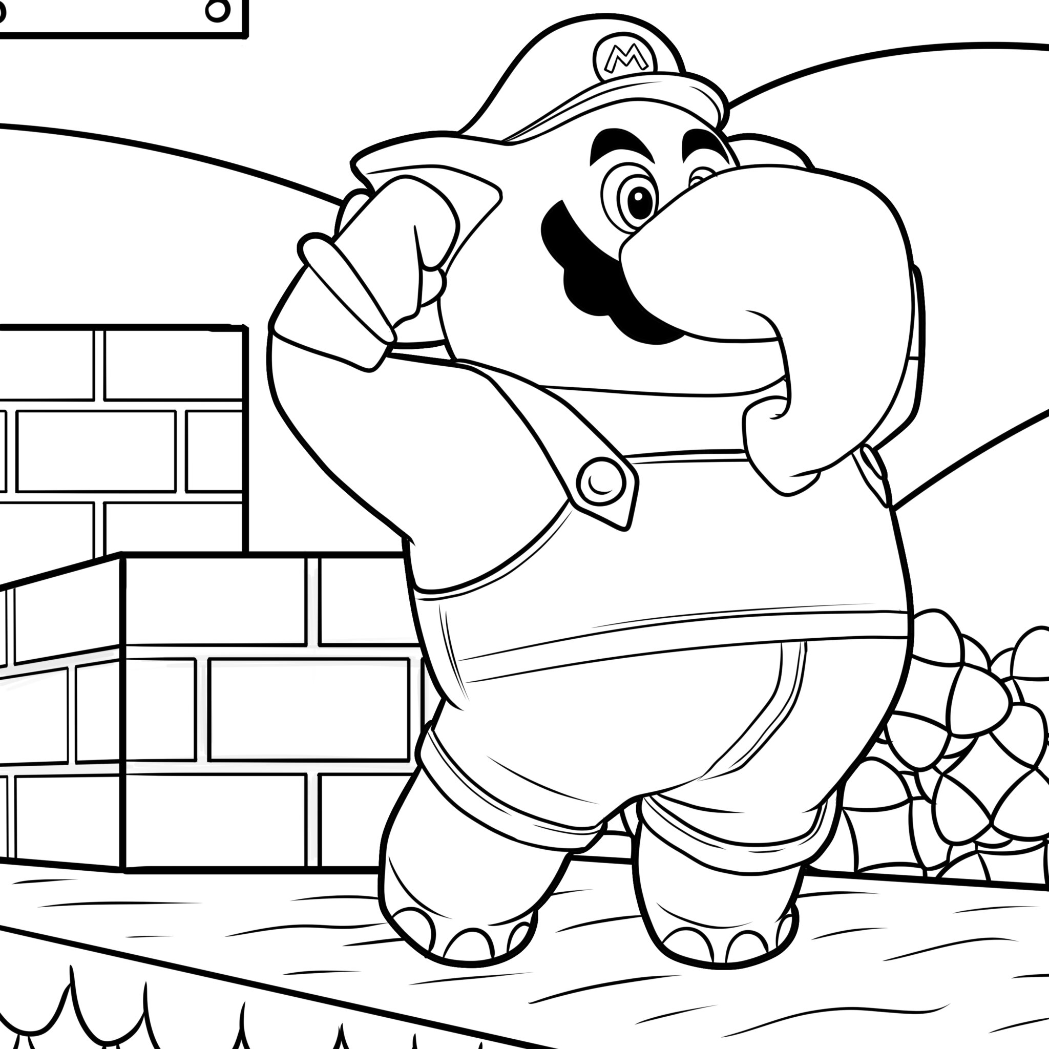 18 Awesome Super Mario Bros Coloring Pages - TheToyZone