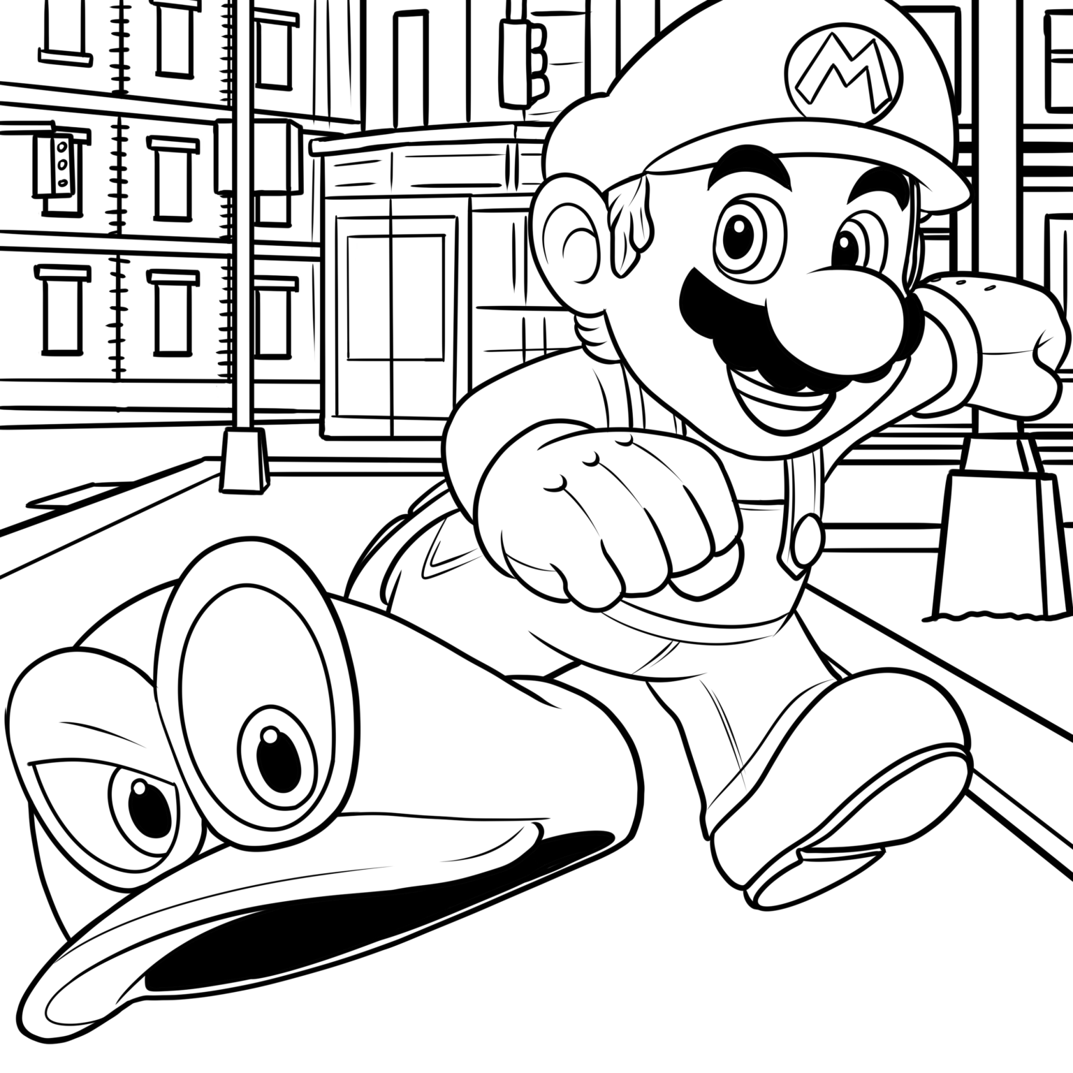 18 Awesome Super Mario Bros Coloring Pages - TheToyZone