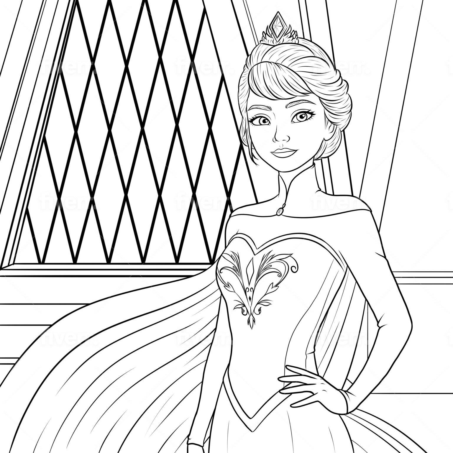 12 Elsa Coloring Pages for Little Frozen Fans - TheToyZone