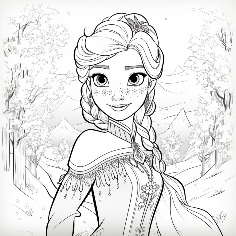 12 Elsa Coloring Pages for Little Frozen Fans - TheToyZone