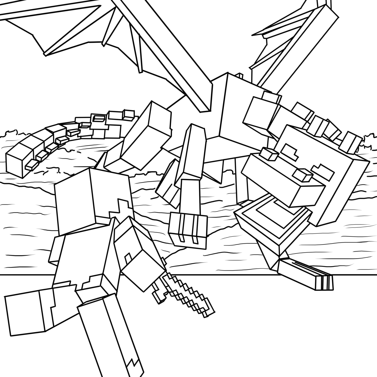 12 Minecraft Coloring Pages for Little Minecrafters - TheToyZone
