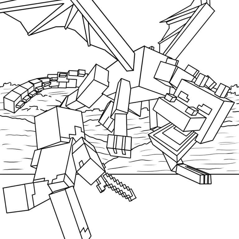 12 Minecraft Coloring Pages for Little Minecrafters - TheToyZone