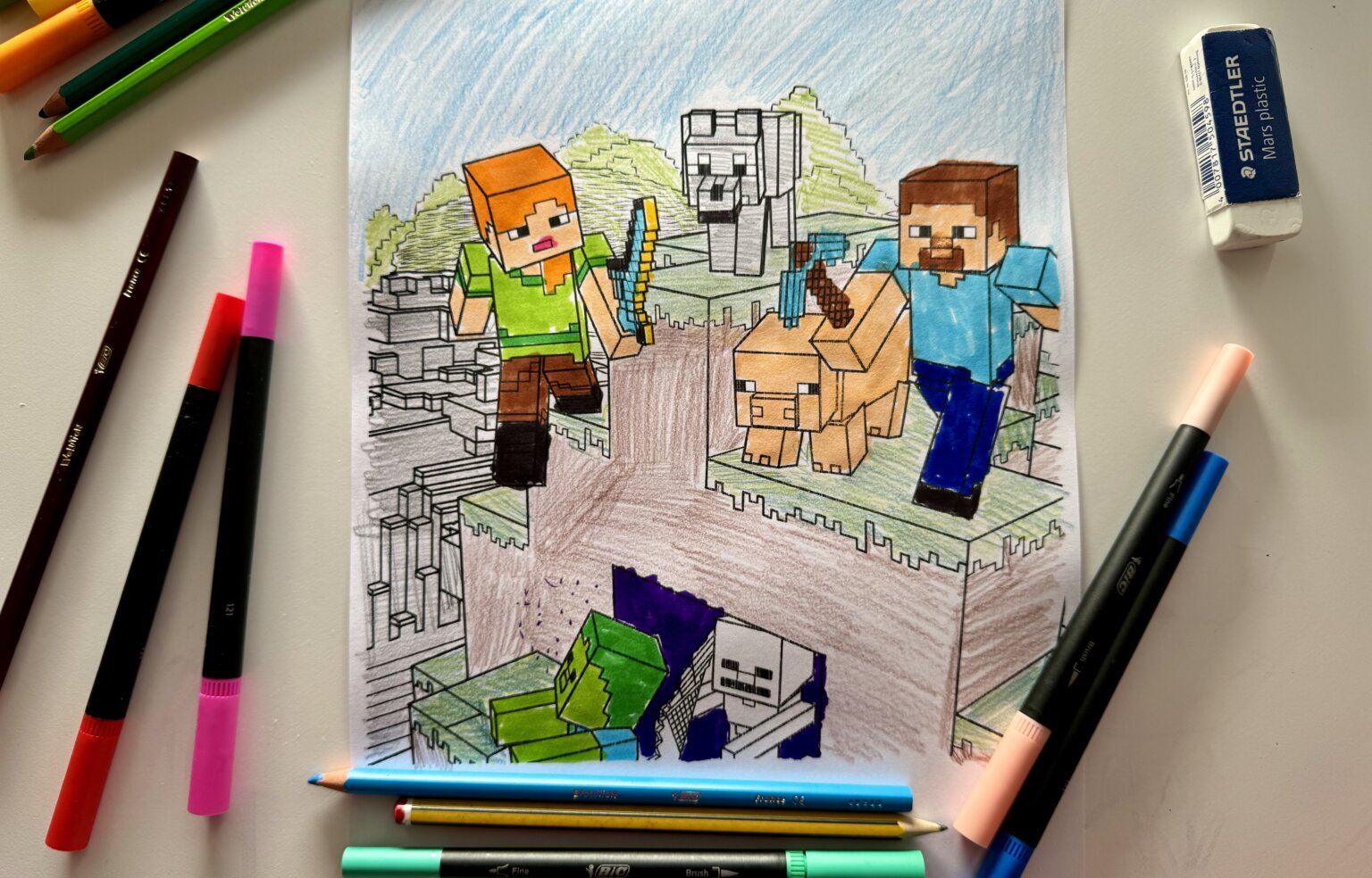 12 Minecraft Coloring Pages for Little Minecrafters - TheToyZone