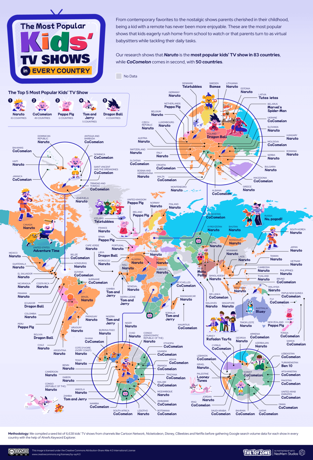 The Most Popular Kids’ TV Show in Every Country - TheToyZone