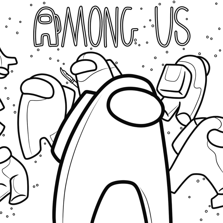 11 Among Us Coloring Pages - [Free and Printable]