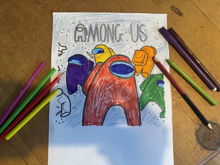 11 Among Us Coloring Pages - [Free and Printable]