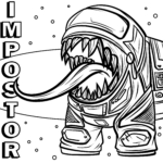 11 Among Us Coloring Pages - [Free and Printable]