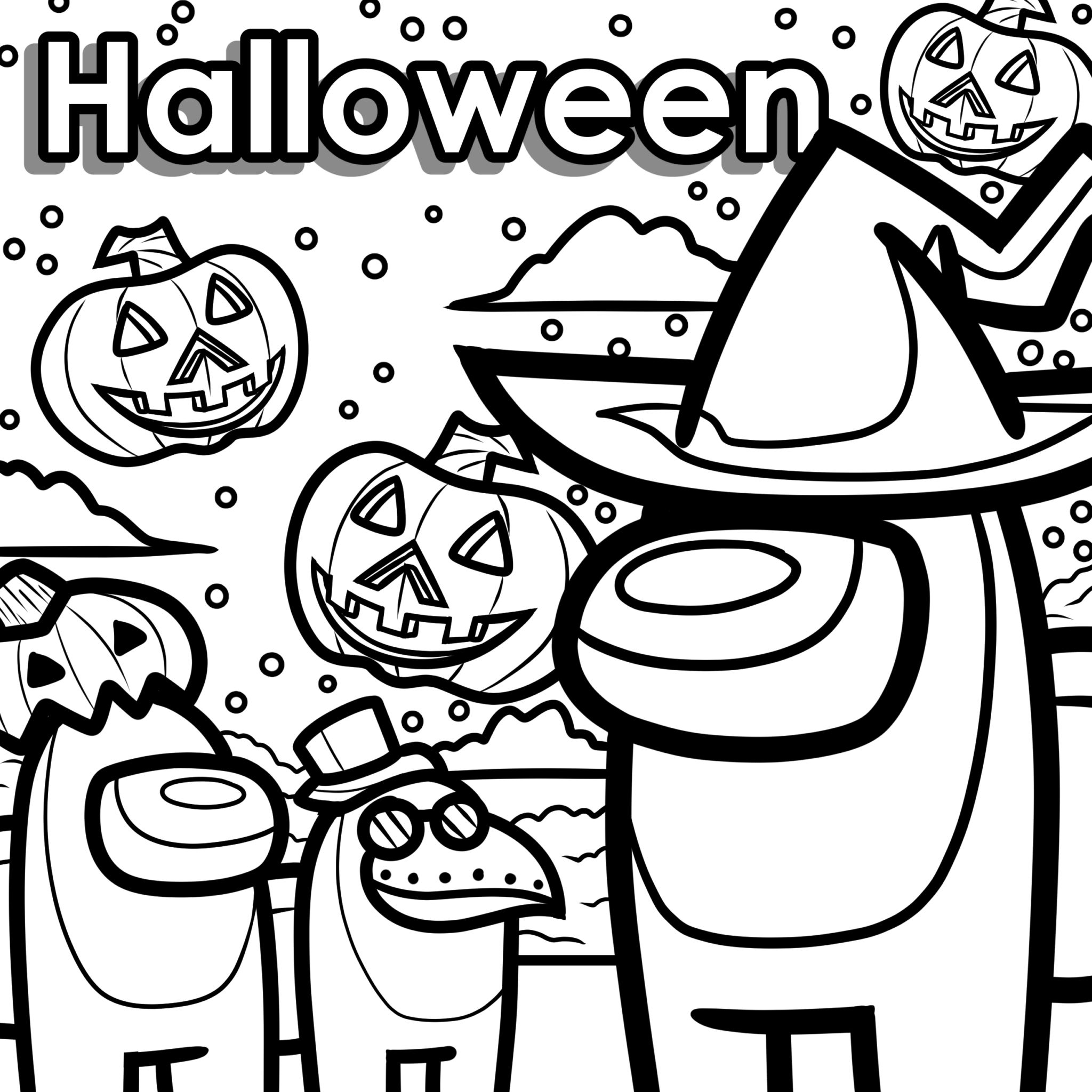11 Among Us Coloring Pages - [Free and Printable]
