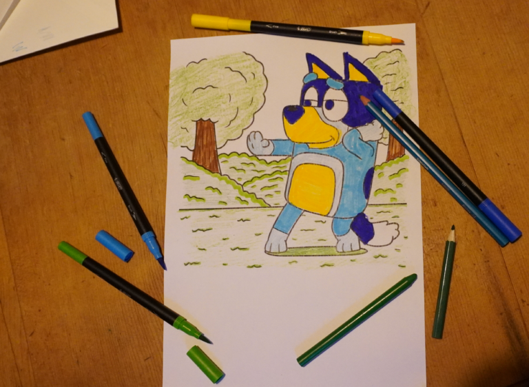 32 Printable Bluey Coloring Pages