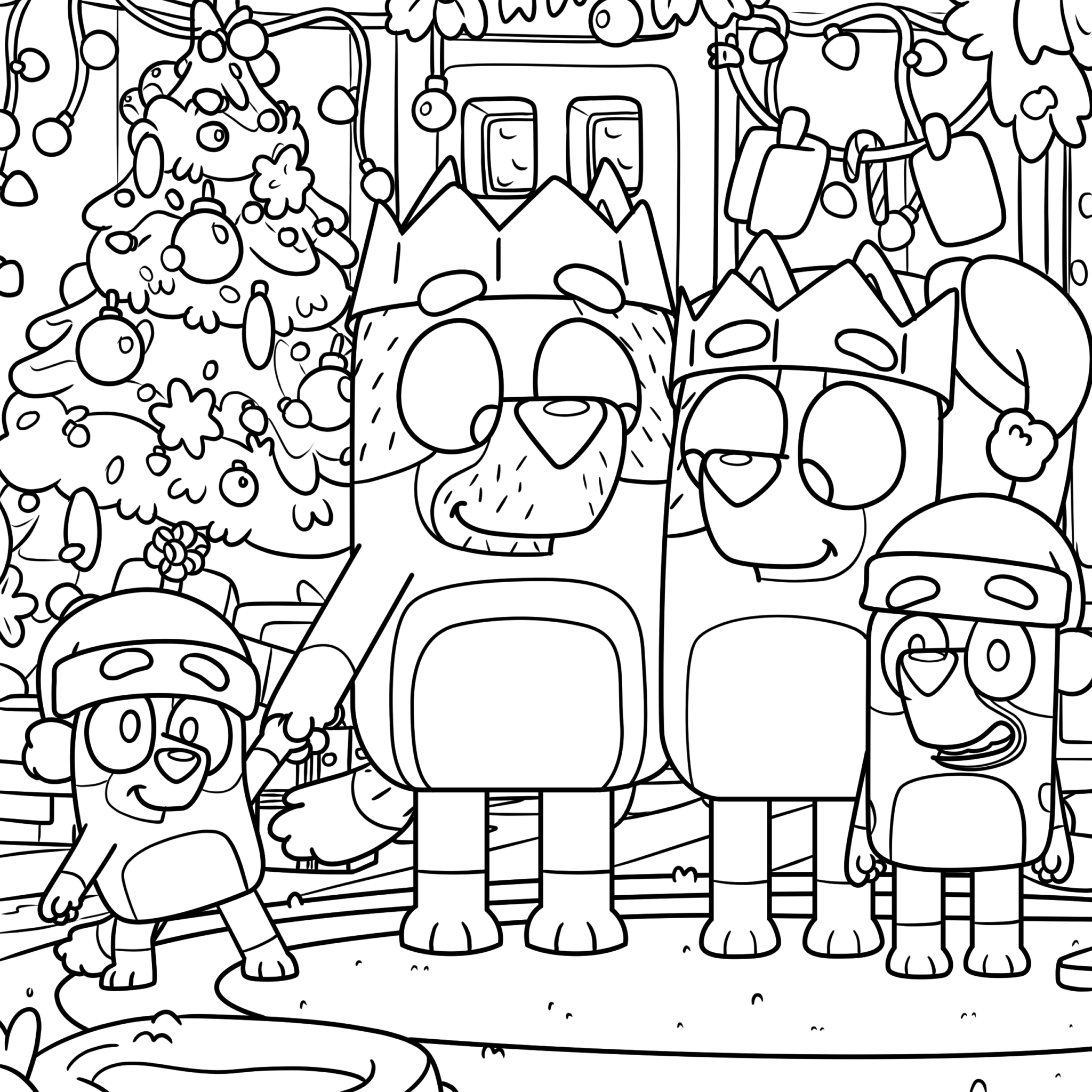 32 Printable Bluey Coloring Pages