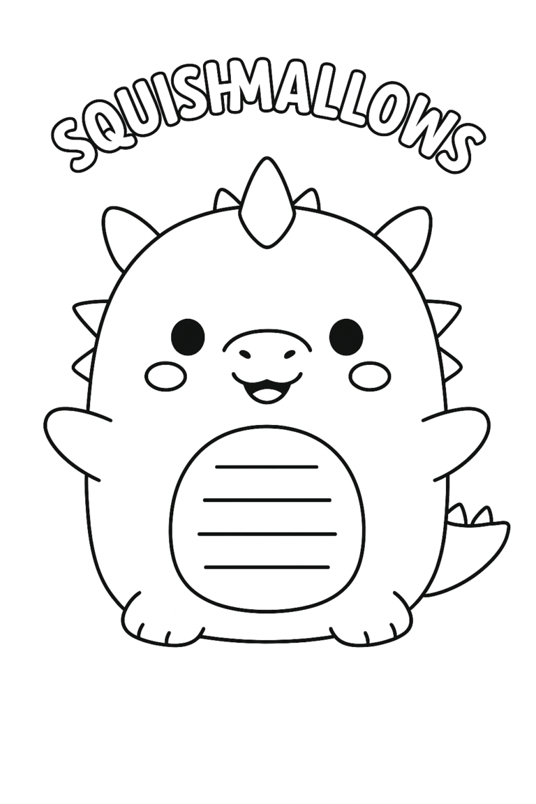 39 Awesome Squishmallow Coloring Pages Thetoyzone