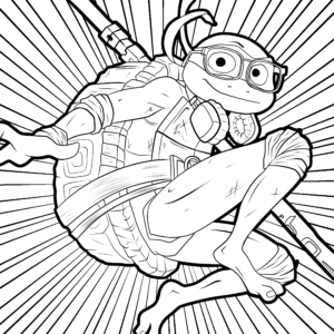 7 Tales of The Teenage Mutant Ninja Turtles Coloring Pages - TheToyZone