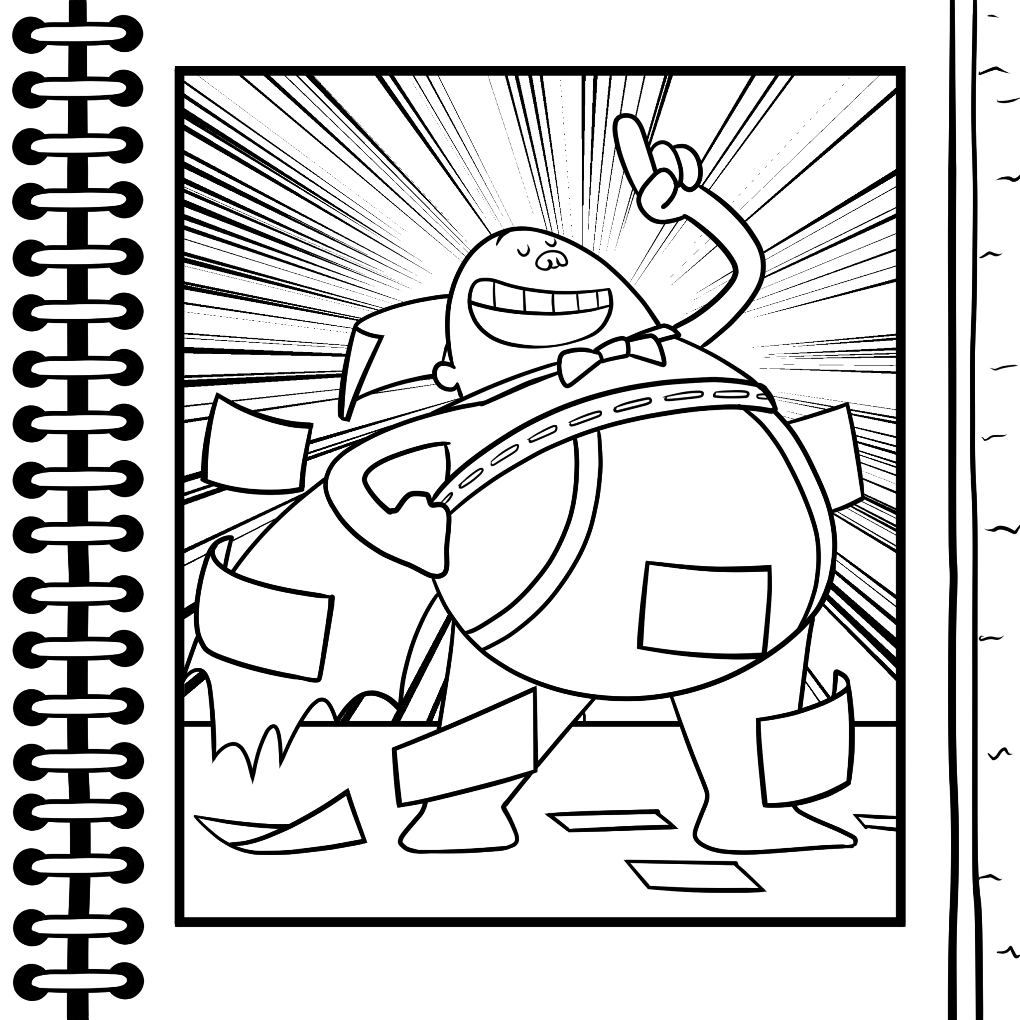 5 Captain Underpants Coloring Pages - TheToyZone