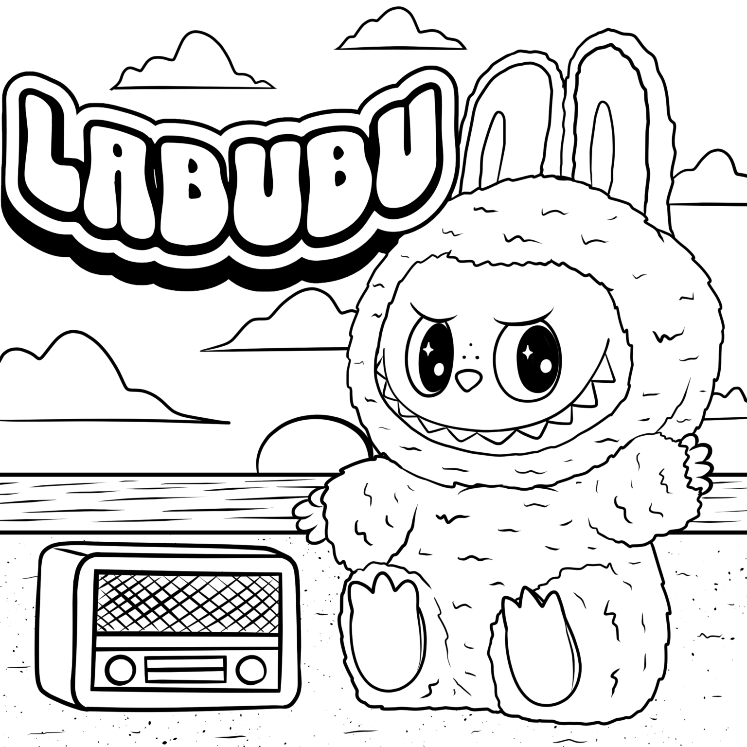 6 Labubu Coloring Pages - TheToyZone