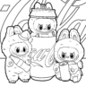 6 Labubu Coloring Pages - TheToyZone