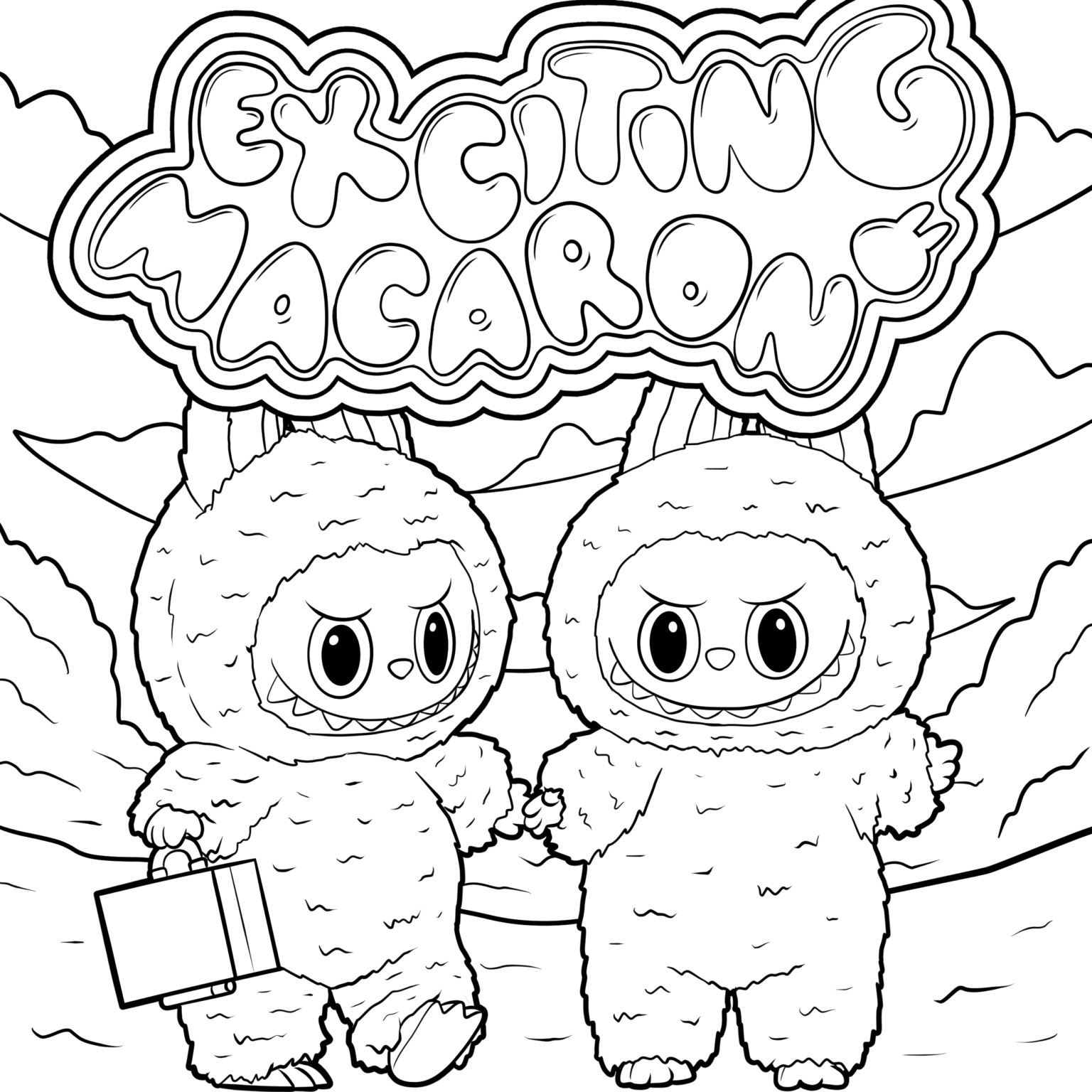 6 Labubu Coloring Pages - TheToyZone