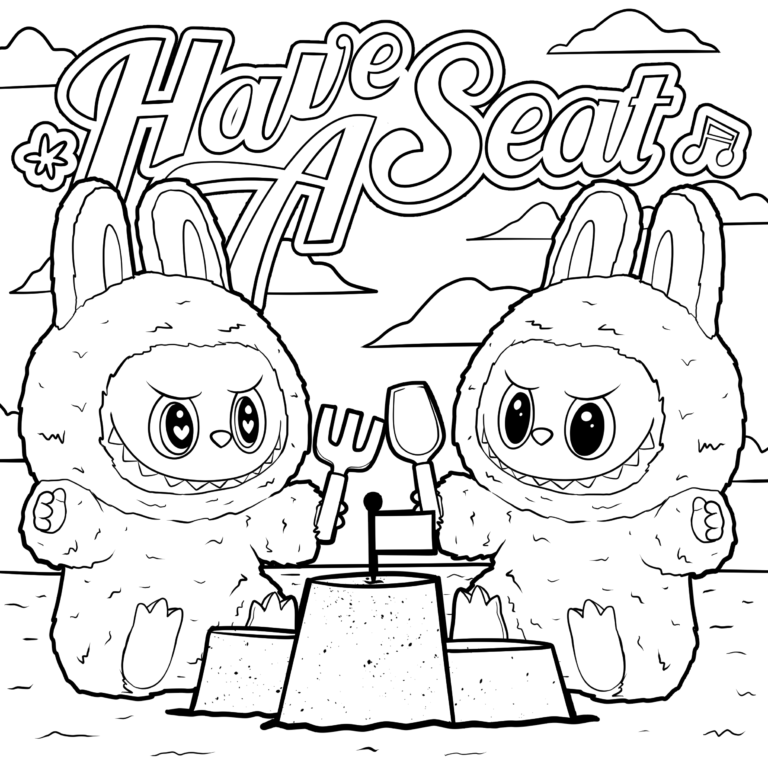 6 Labubu Coloring Pages - TheToyZone