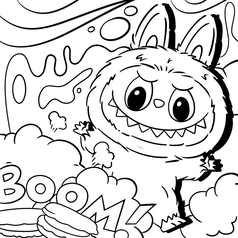 6 Labubu Coloring Pages - TheToyZone